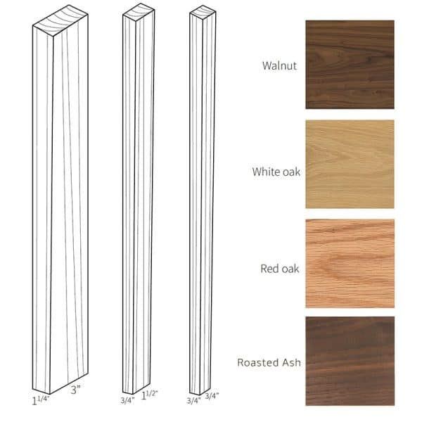 Solid Wood Slats ️ Custom-made Vertical Wooden Slats