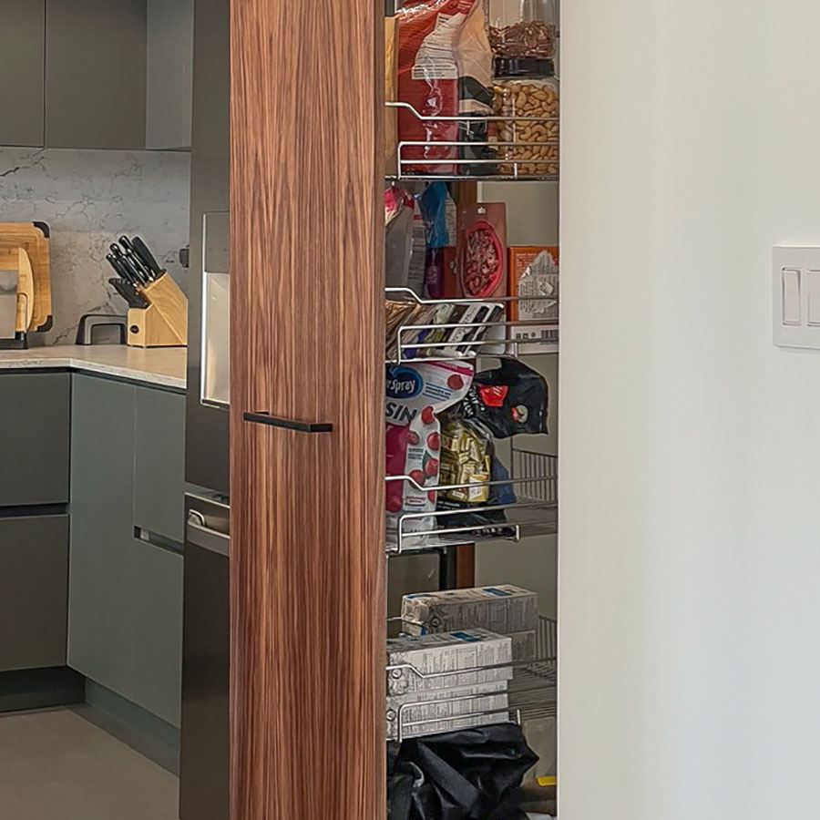 Walnut and Gray Kitchen Design Toronto ️ Grey Kitchen Cabinets